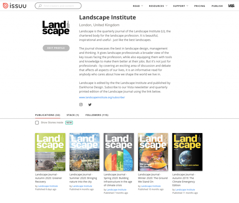 How do I read the Landscape Journal online? | Landscape Institute